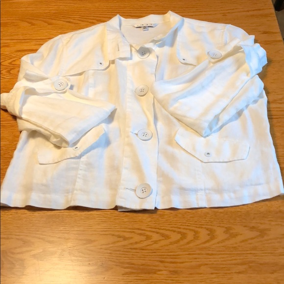 CAbi | Jackets & Coats | Linen Topside Topper Jacket | Poshmark